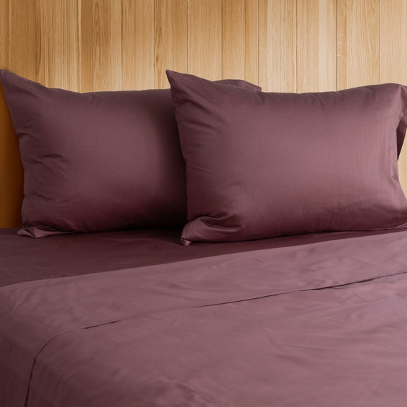 Sheet Set 400 Thread Count 100% Pima Cotton Mauve – Plumas Home